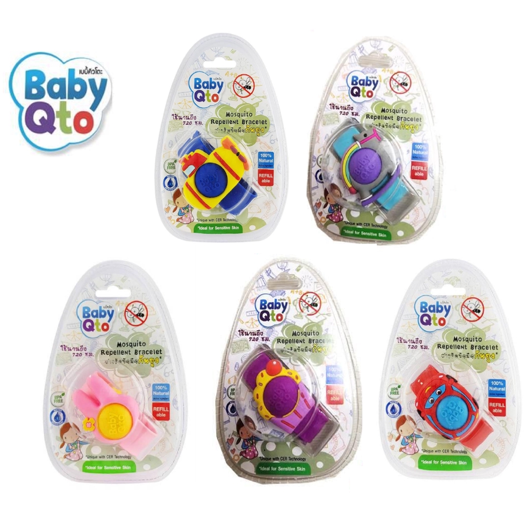 BABY QTO Mosquito Repellent Bracelet (5 Designs) | Shopee Singapore