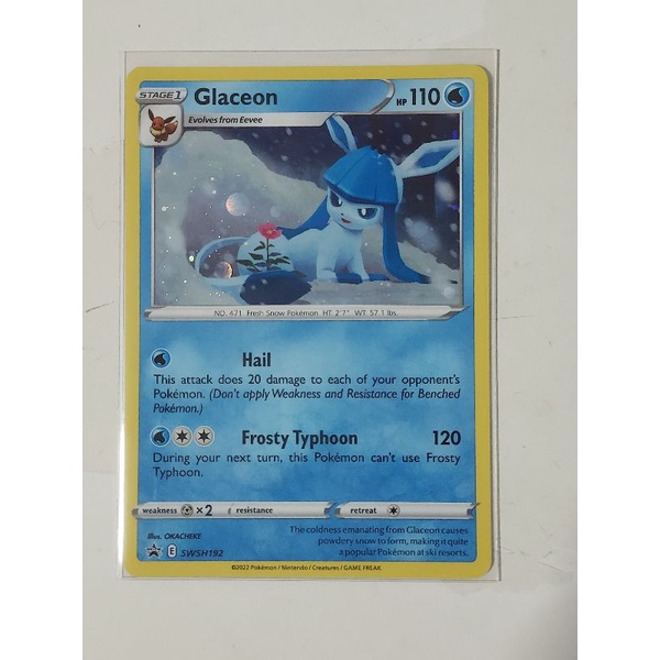 Pokemon glaceon holo foil promo swsh192 brilliant stars card | Shopee ...