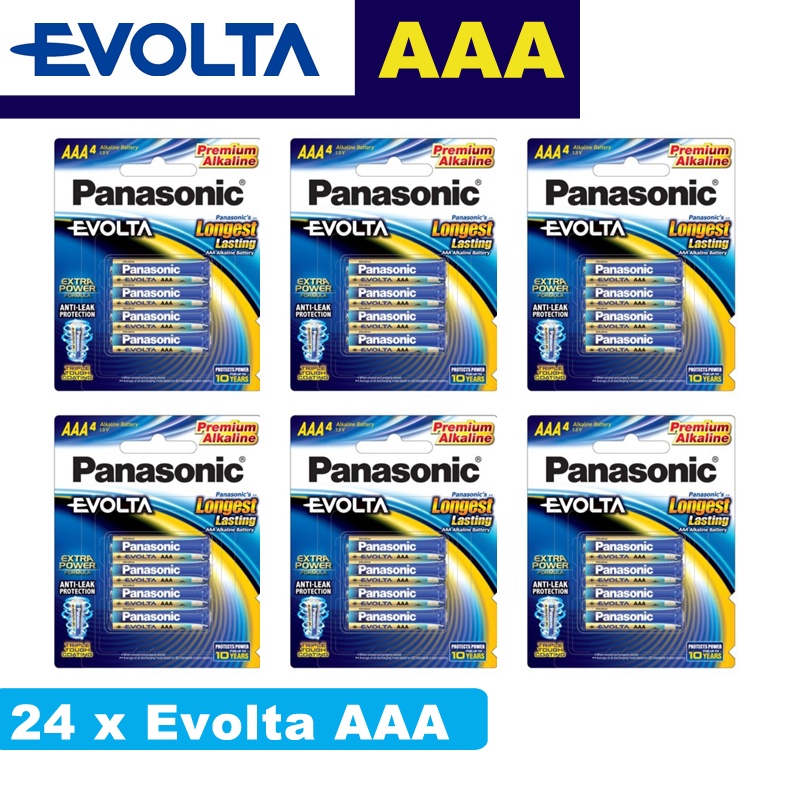4 x Panasonic Evolta AA AAA Batteries - Long lasting Premium Alkaline 1.5v | Shopee Singapore