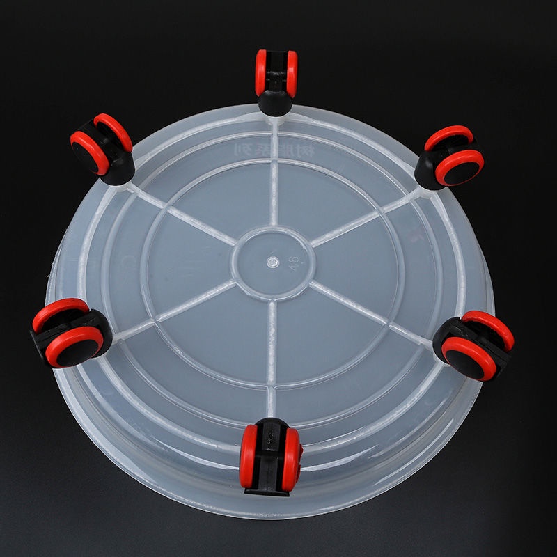 Thickened Resin Plastic round Mobile Tray with Universal Wheel Roller ...