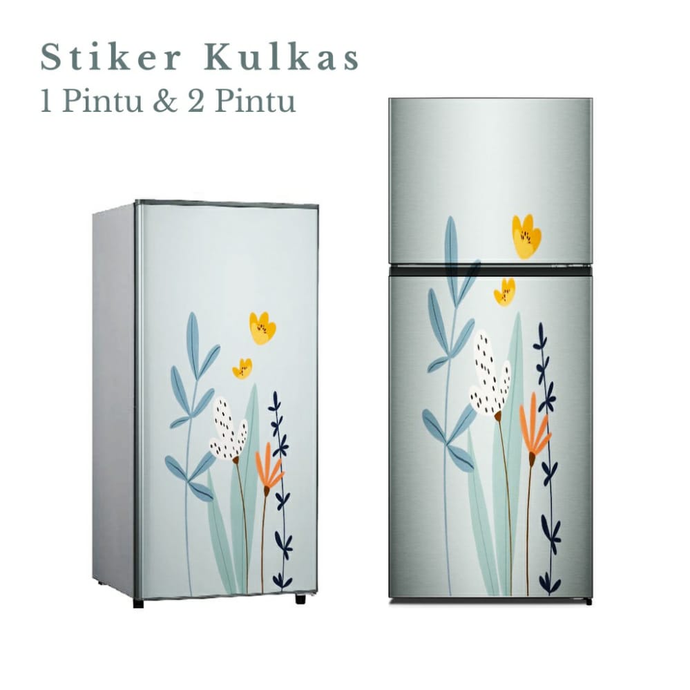 1-door Refrigerator Sticker And Minimalist 2-door Refrigerator Sticker ...