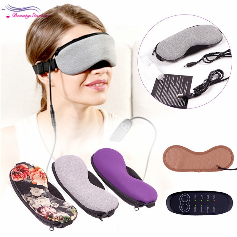 BT Portable USB Charging Heat Steam Eye Mask Rest Sleep Eyepatch ...
