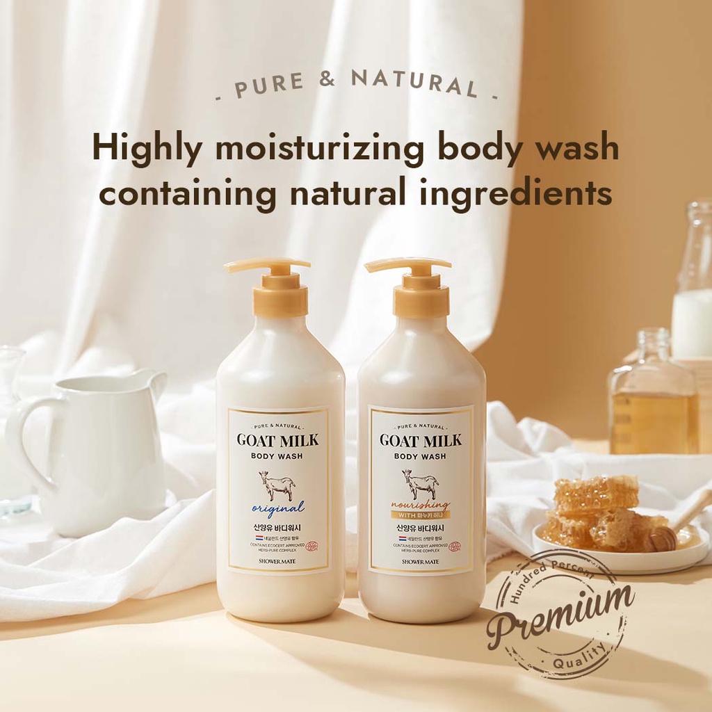 Korea Shower Mate Goat Milk Body Wash 800g - Original / With Manuka ...