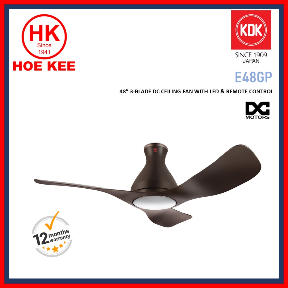 KDK E48GP 48" DC LED Ceiling Fan with LIght | Shopee Singapore