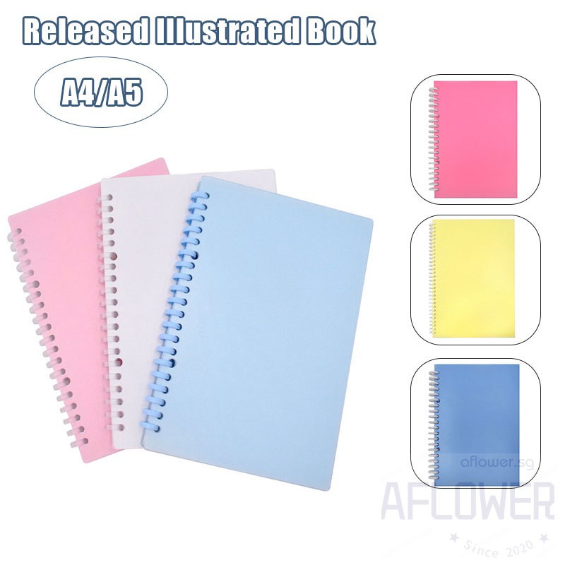 Sticker Collecting Album Reusable Sticker Book 40 Sheets A4/A5 PU ...