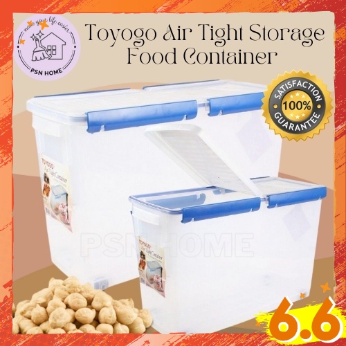 TOYOGO Storage Food Container Rice Box With Wheel Bekas Plastik Simpan ...