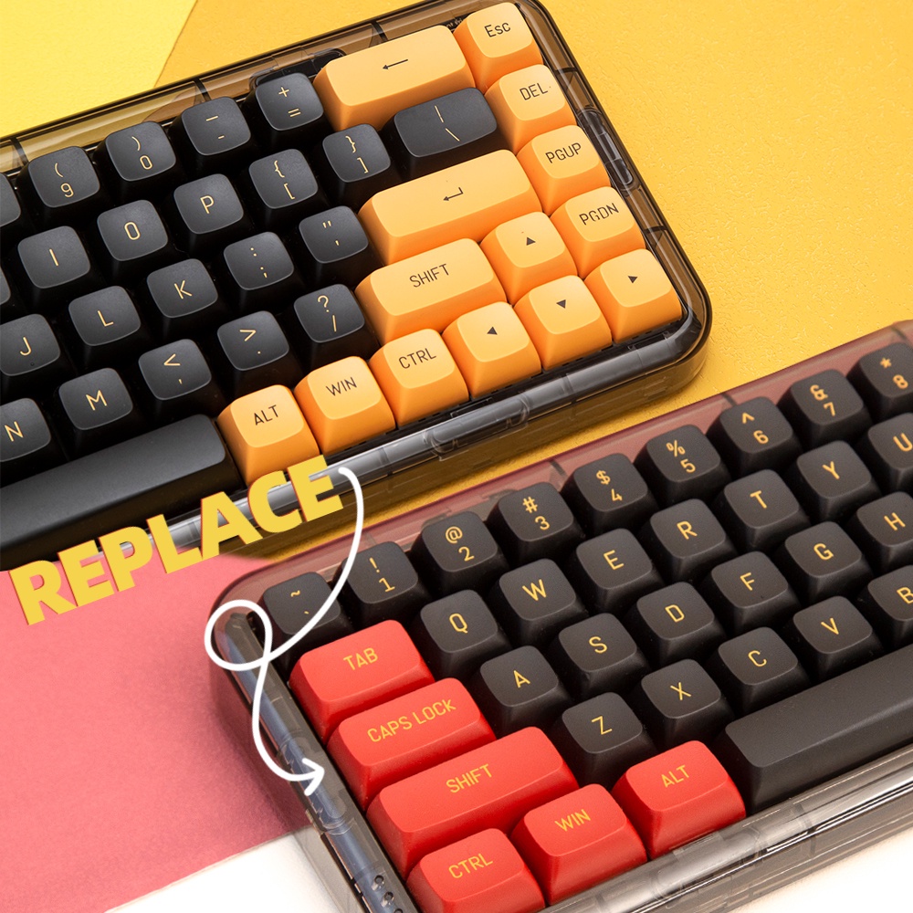 Black Red Keycaps 150Keys CSA Profiles PBT Dye-Sublimation of Gateron ...