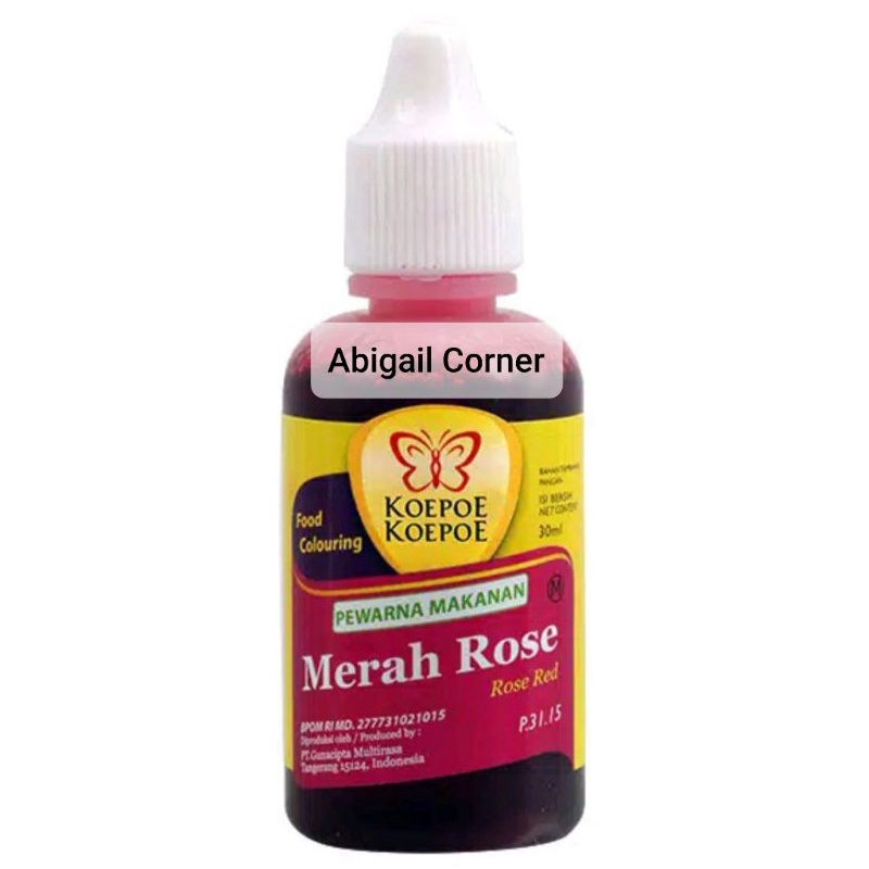 MERAH Abigailcorner - Koepoe Koepoe | Rose Red Dye Pink/ (30 ML ...