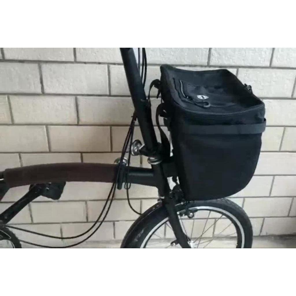 Basket Bag Folding Bike Brompton Camp Pikes 3sixty Trifold Crius Java Dahon Tern Rifle Front ...