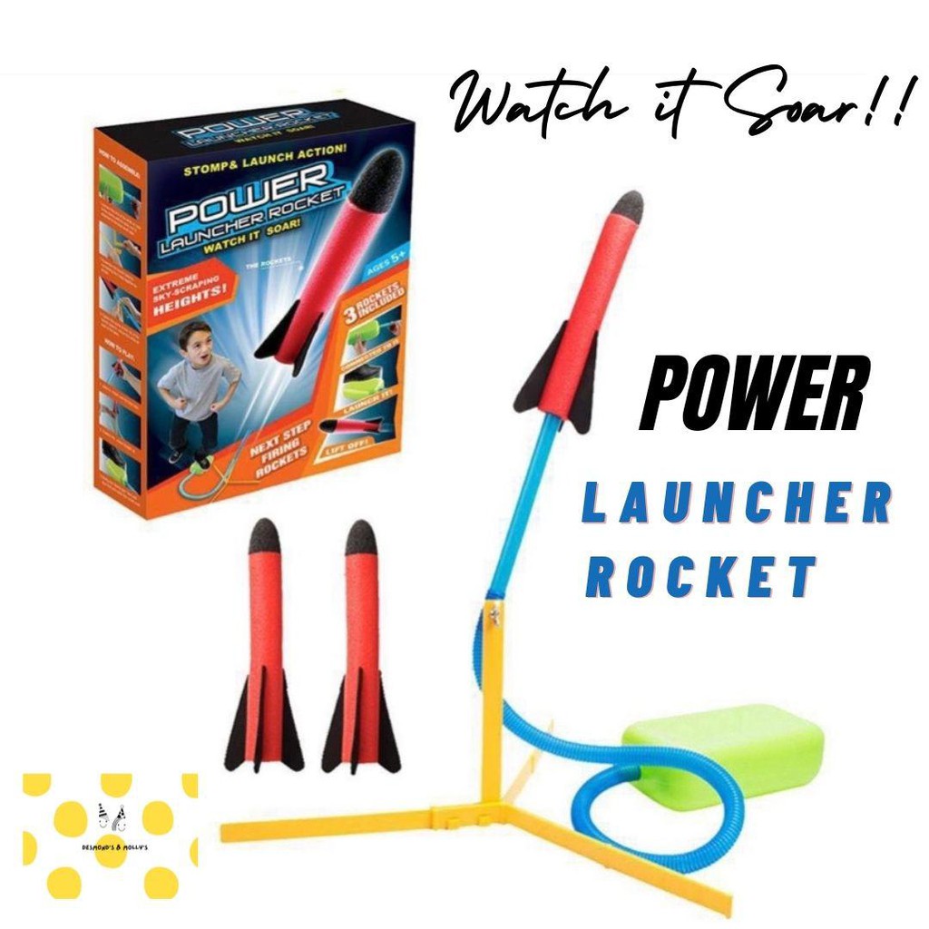 [SG Stock] Rocket Launcher Air Powered Rocket Fun Toy For Children Kids ...