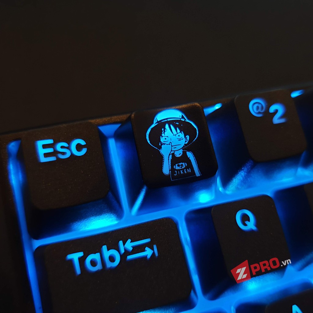 One Piece Luffy Kid Keycap through led for mechanical keyboard | Shopee ...
