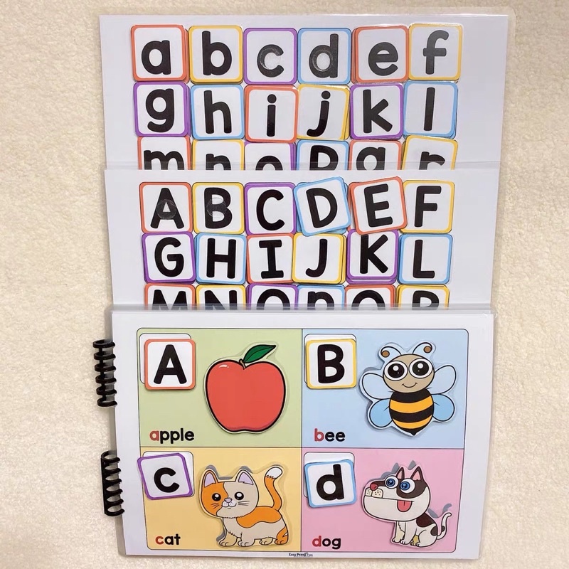 Phonic book alphabet matching letter/abc/Montessori Toy Toddler Early ...