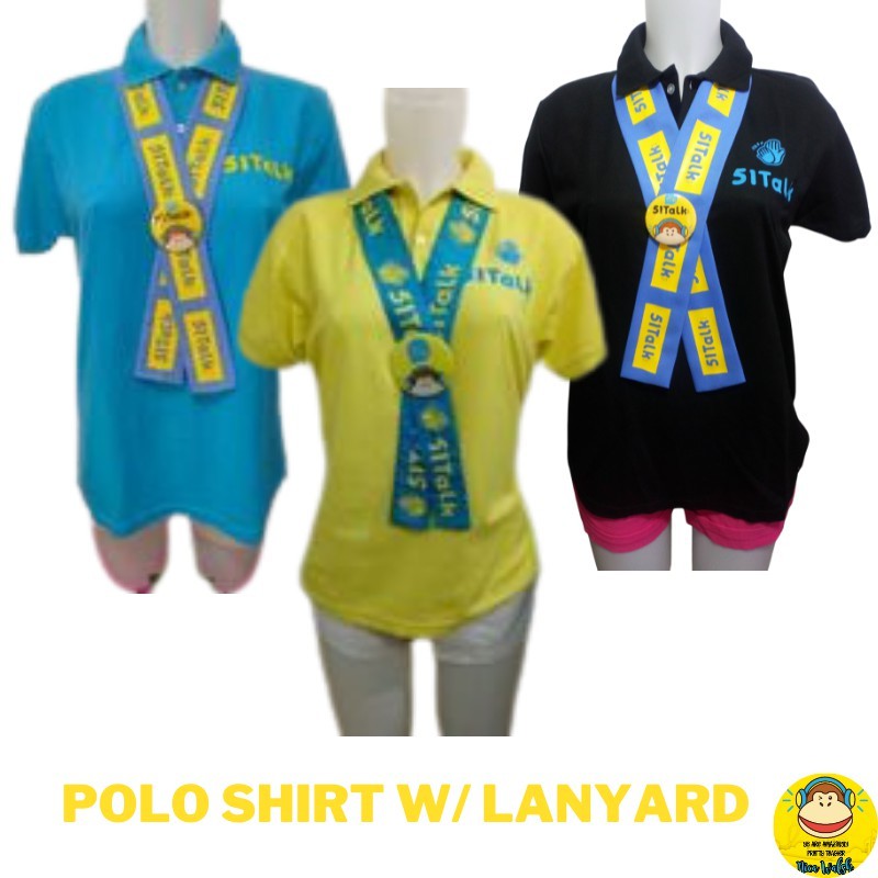 51TALK POLOSHIRT BUNDLED WITH LANYARD AND MAX PIN (COMPLETE SET ...