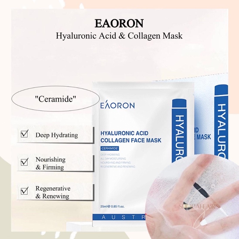 [SG Ready Stock] Eaoron Hyaluronic Acid Collagen Face Mask (5 pieces ...
