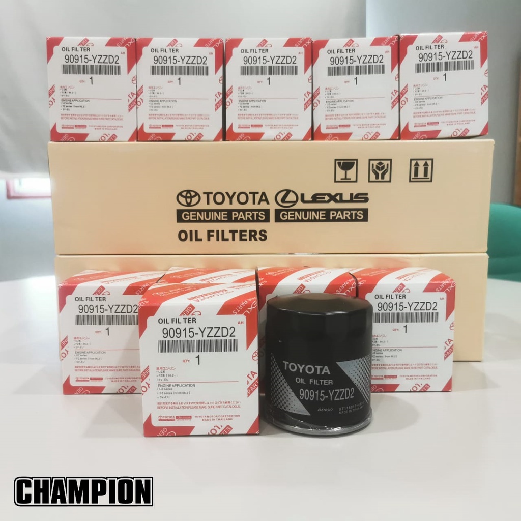 OIL FILTER TOYOTA D2 (90915-YZZD2) FOR TOYOTA HILUX INNOVA FORTUNER ...