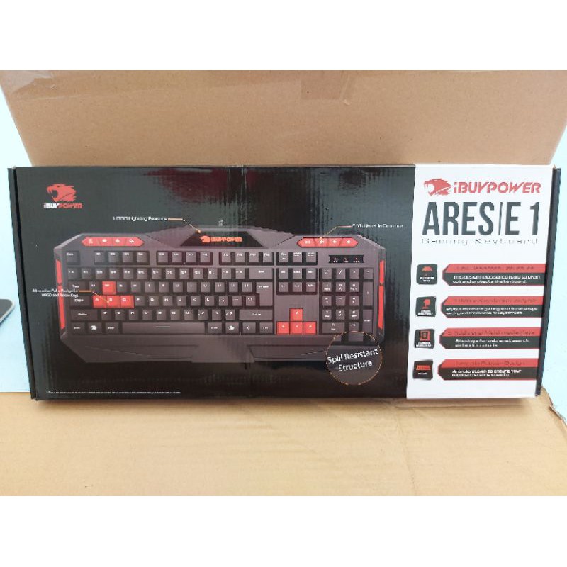 New Ibuypower Aries E1 Gaming Keyboard | Shopee Singapore