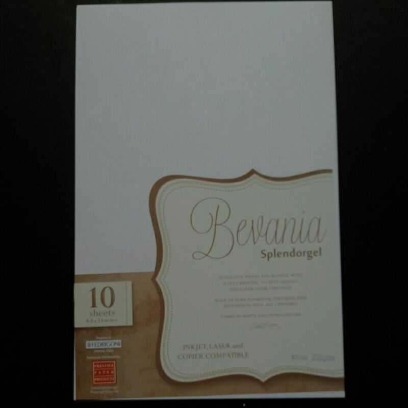 Bevania 230gsm board - long - white ( 10 sheets ) | Shopee Singapore