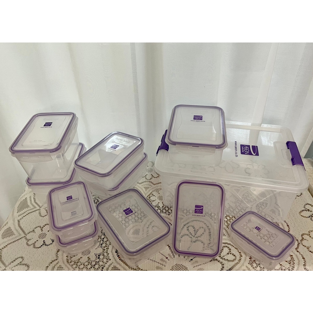 11 Pcs Super Lock x AEON Plastic Case (New) | Shopee Singapore