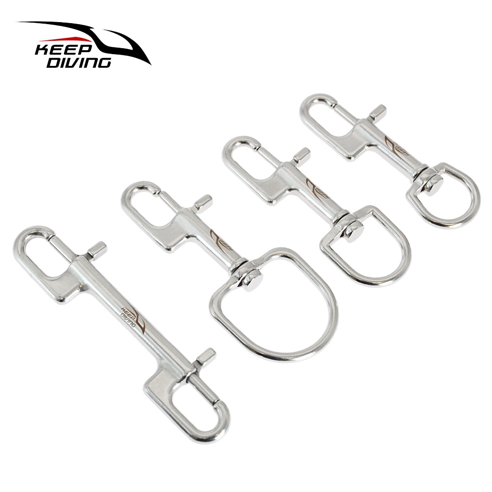 KEEP DIVING 90/100/110MM 316 Stainless Steel Bolt Snap Hook Scuba ...