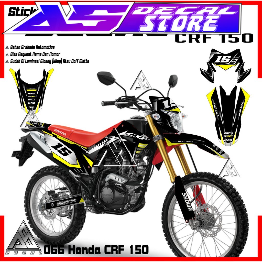 066 DECAL STICKER FULL BODY CUSTOM MOTORCYCLE CRF 150L | Shopee Singapore