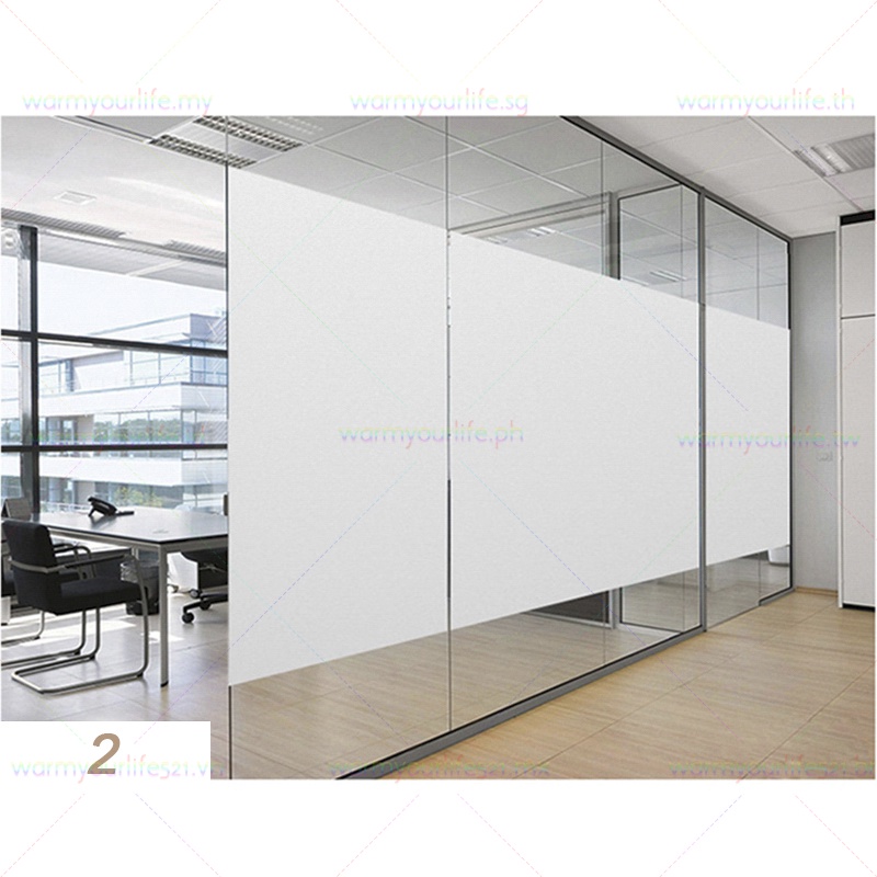 Width-60cm Length-1m Translucent Opaque Shading Glass Sticker Office ...