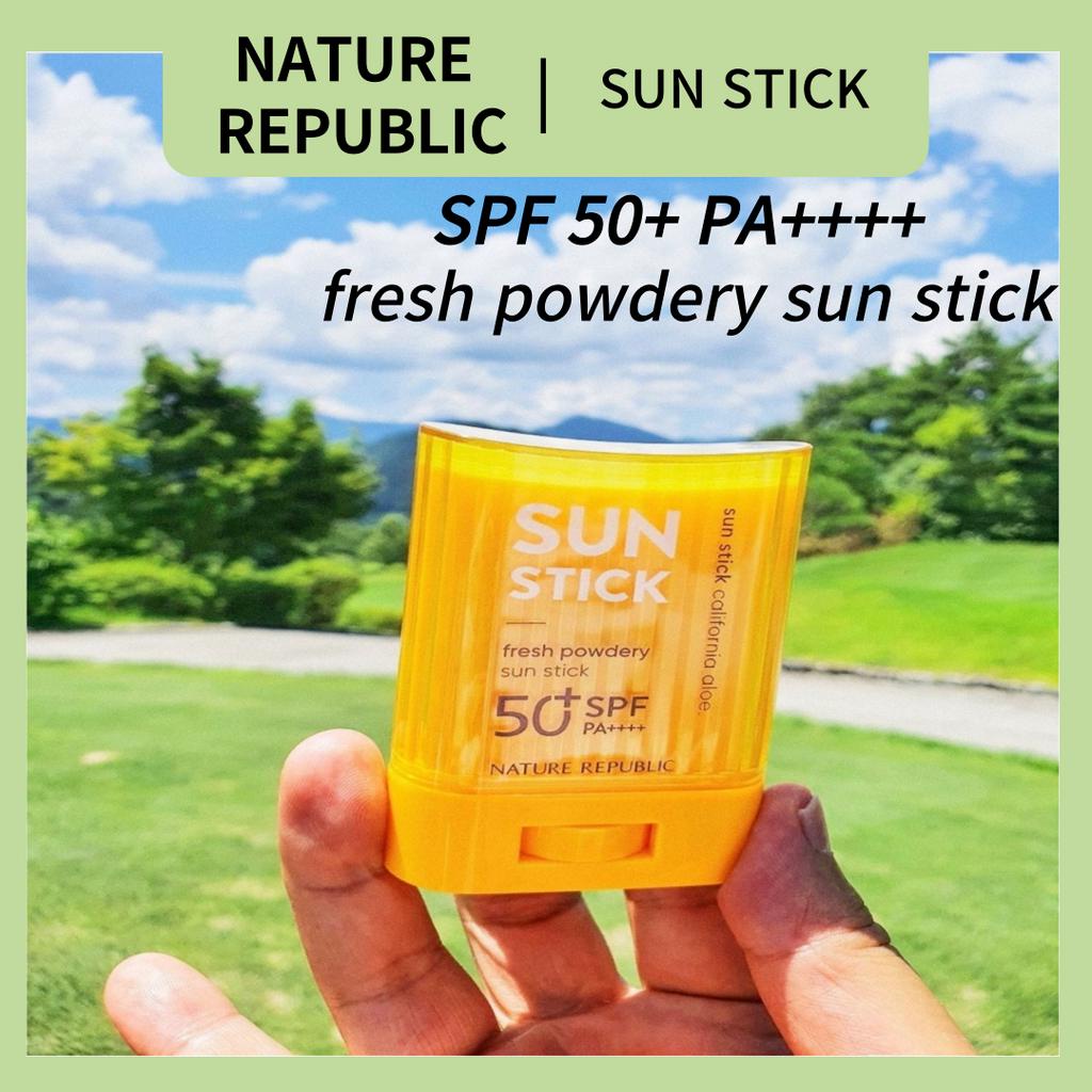 [NATURE REPUBLIC] Fresh Powdery Sun Stick SPF50+ PA++++ 24g 1+1 | Face ...