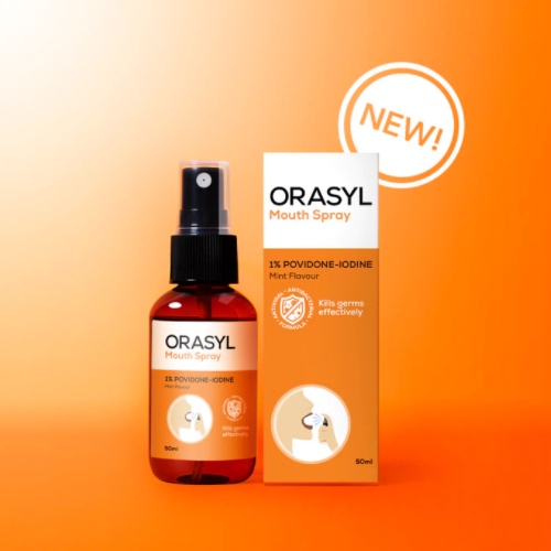 ORASYL Orange Antibacterial Mouth Spray with Povidone-Iodine | Shopee ...