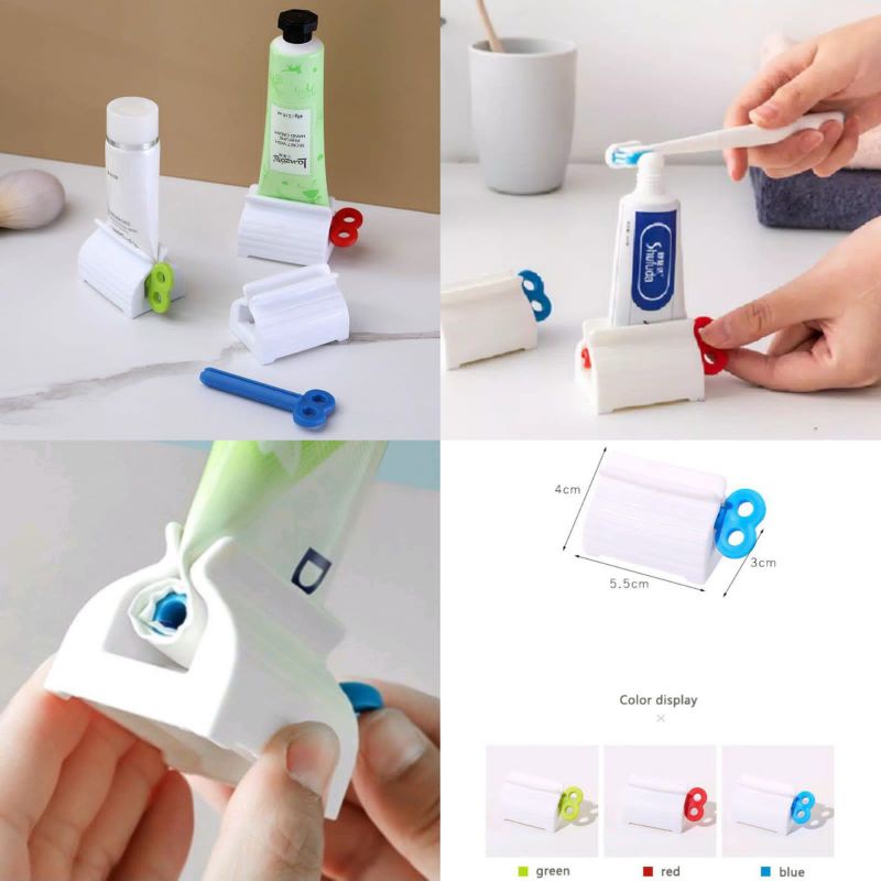 Toothpaste Clamp Tool - Manual Rotary Roll Toothpaste Press | Shopee ...