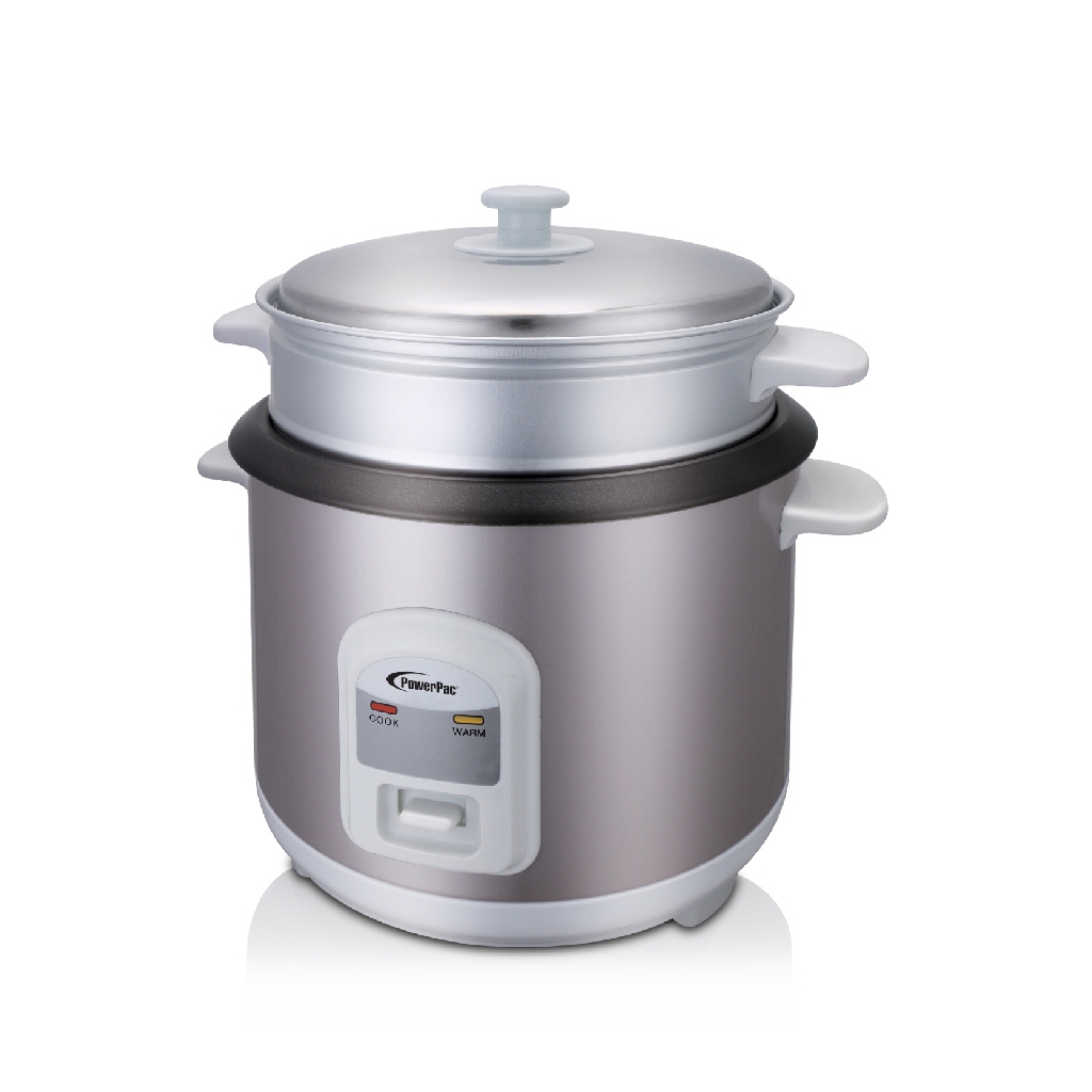 PowerPac Rice Cooker 1.8L with Steamer (PPRC68) | Shopee Singapore