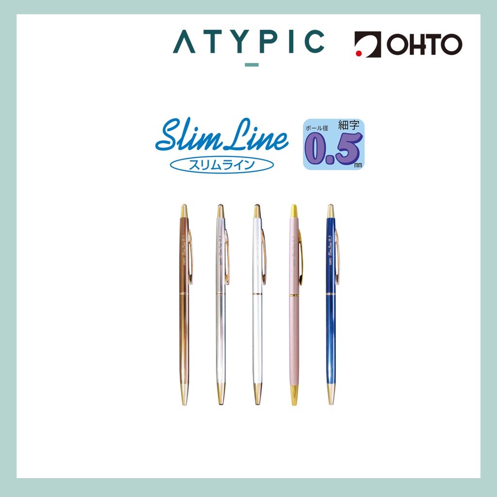 OHTO Needle Ballpoint Pen Slim Line 0.5mm | Shopee Singapore