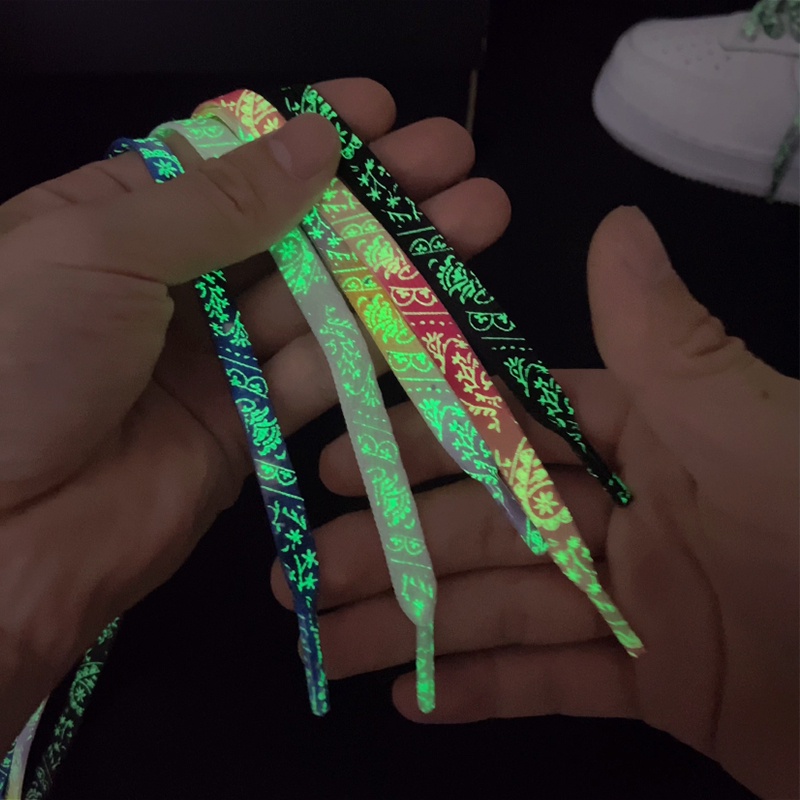 New Luminous Shoelaces for Sneakers Flat Splash-ink Shoe Laces ...