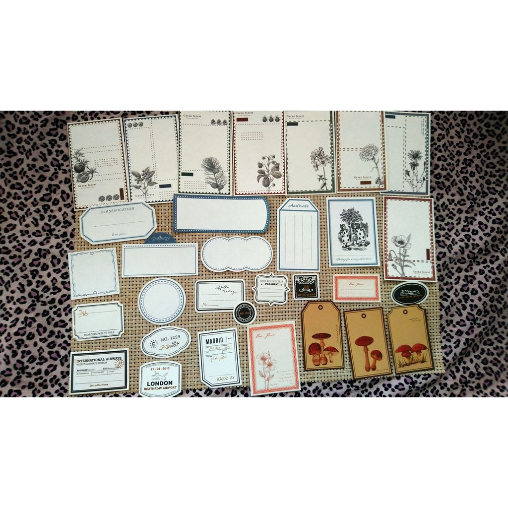 Journal Materials (Vintage labels) | Shopee Singapore