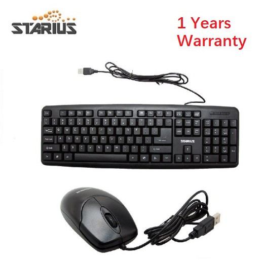 Starius KC308-USB Standard Keyboard + Mouse (1 Year Warranty) | Shopee ...