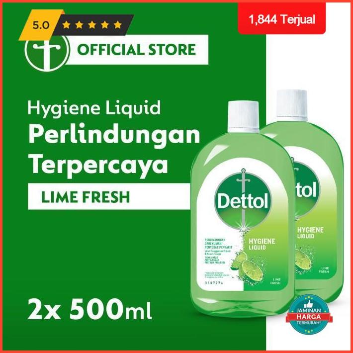 1.1 Dettol Hygiene Liquid Hygiene Hygiene Liquid Lime 500Ml X2 | Shopee ...