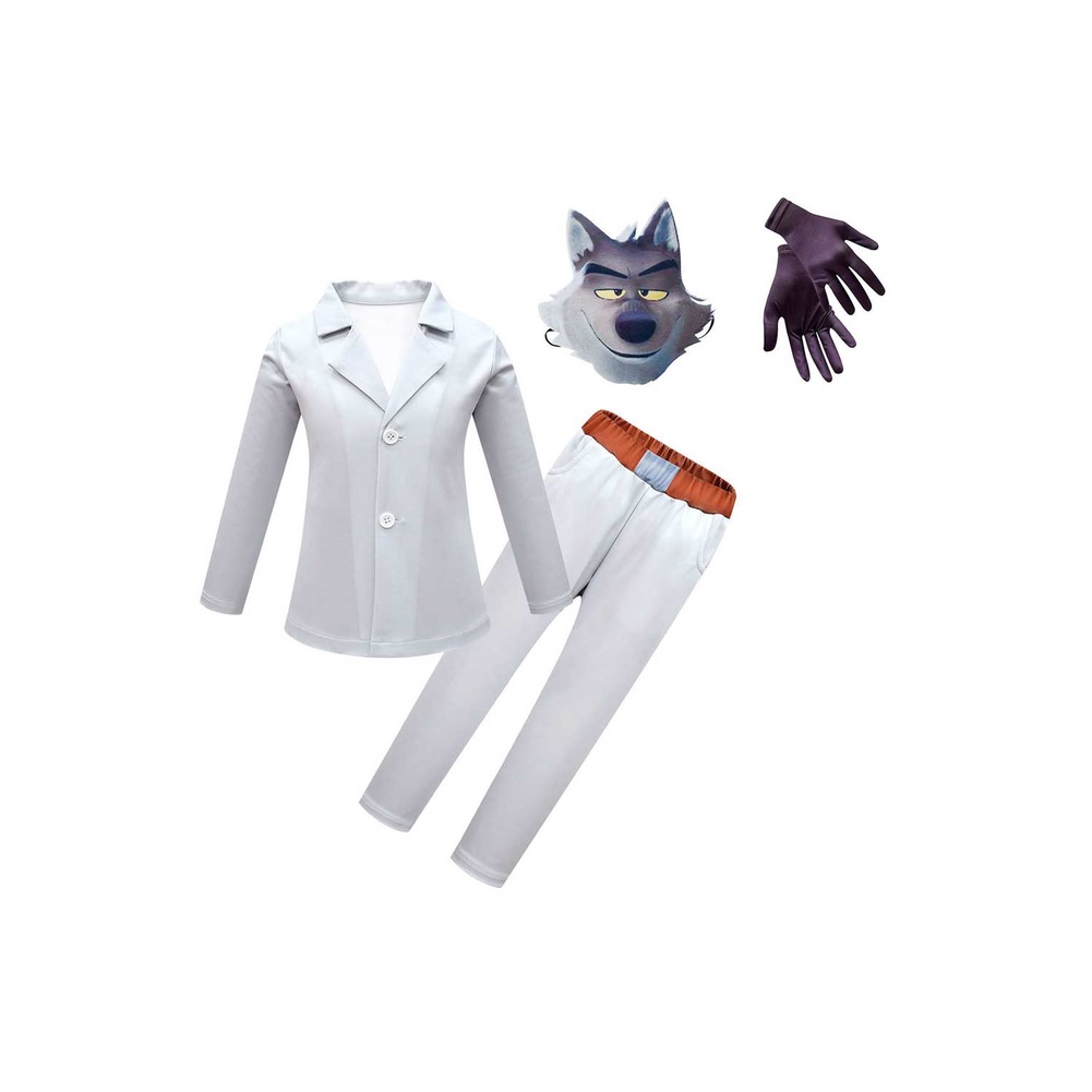 The Bad Guys Uniform Outfits Cosplay Costume Mr Wolf Party Shirt Dress ...