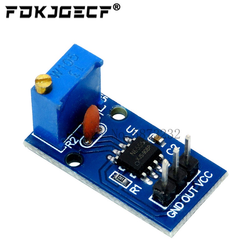 DC 5V 12V NE555 Adjustable Resistance Frequency Pulse Generator Module ...