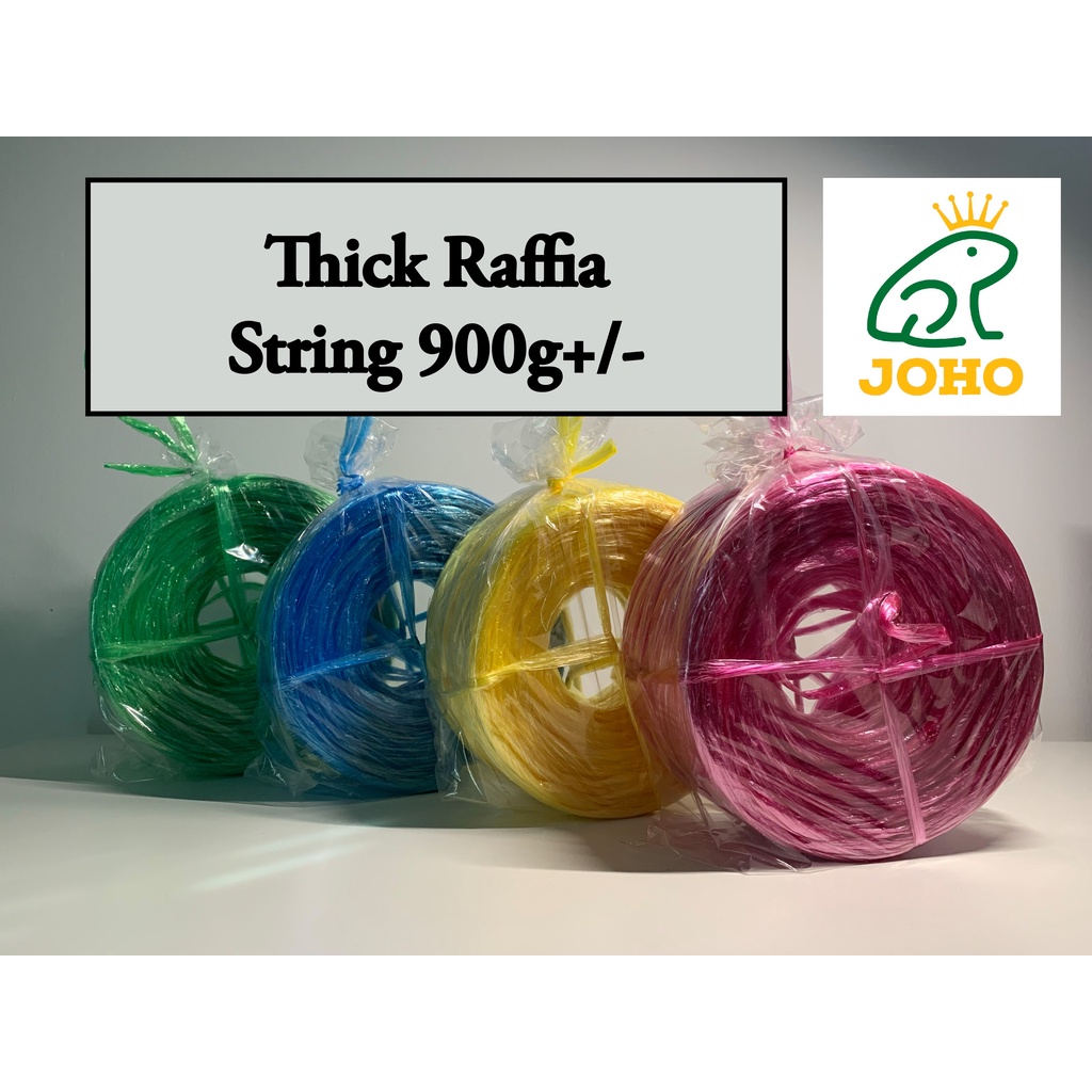 Thick Raffia String / Tali Rafia Kasar / Plastic String / Rope - 900g ...