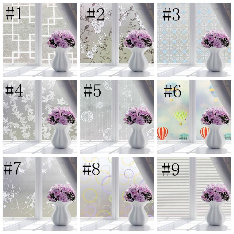 Waterproof PVC Frosted Glass Window Privacy Film Sticker Bedroom ...