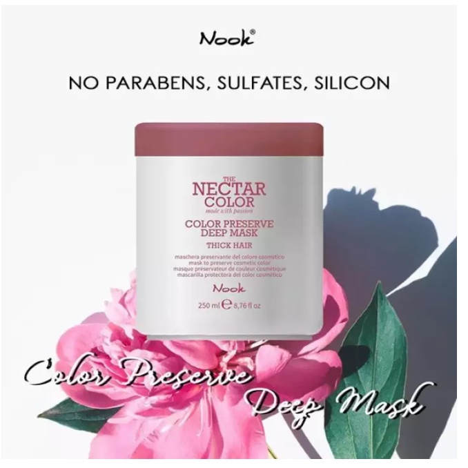 Nook Nectar Color Preserve Thick Hair Deep Mask 250ml - Hair Treatment ...