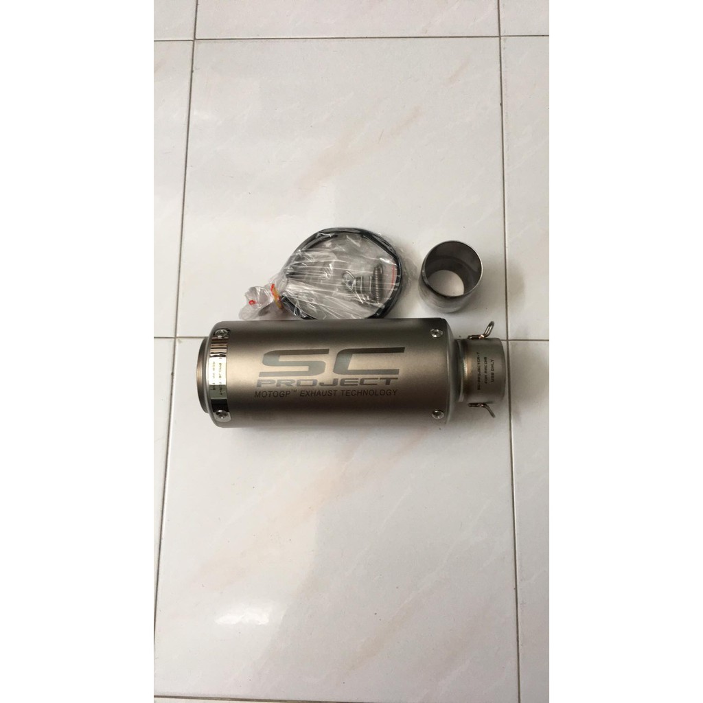 Sc Project Universal Muffler Exhaust Pipe Racing Motorcycle Motor Inlet ...
