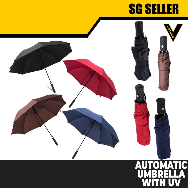 Sg seller automatic umbrella auto open and close with UV protection ...