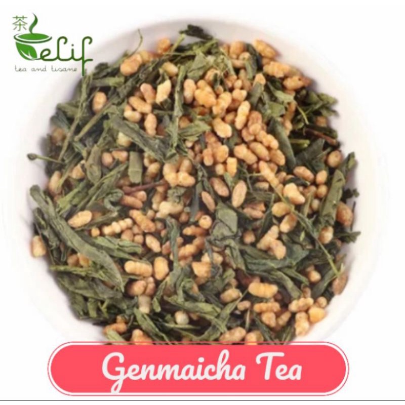 Genmaicha tea, Classic Japanese Green tea with toasted rice and maize ...