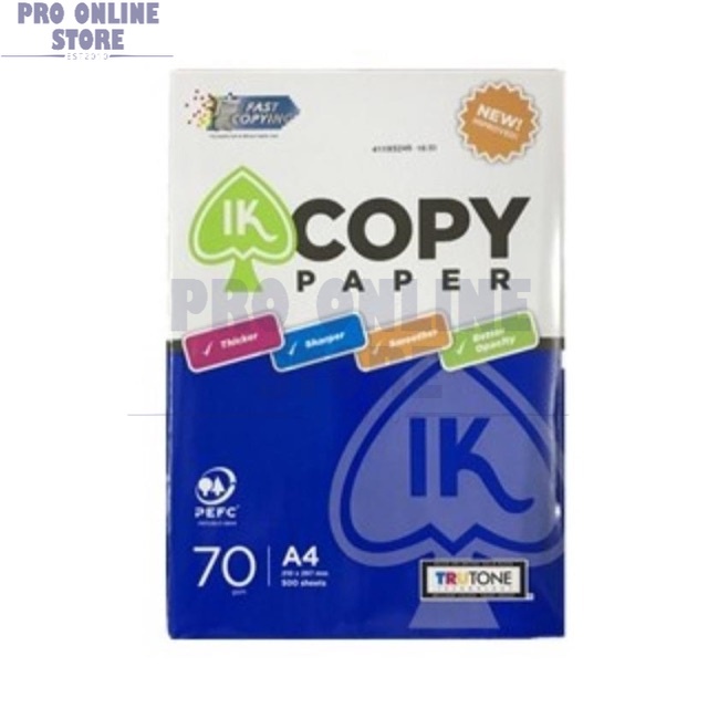 IK Copy A4 Paper - 70gsm (100 sheets/pack) | Shopee Singapore