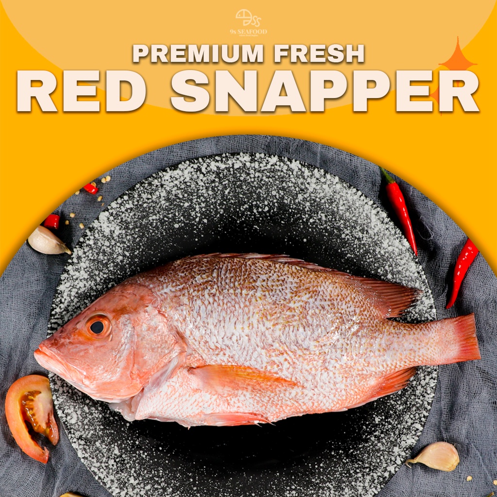 9S Seafood Fresh Red Snapper 红鸡鱼 (Whole / Head / Fillet / Sliced ...