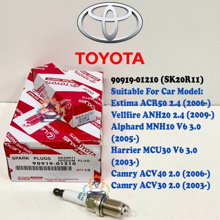 TOYOTA IRIDIUM Spark Plug 90919-01210-Toyota Estima/Camry/Harrier/Altis/Alphard/Lexus/Vios ...