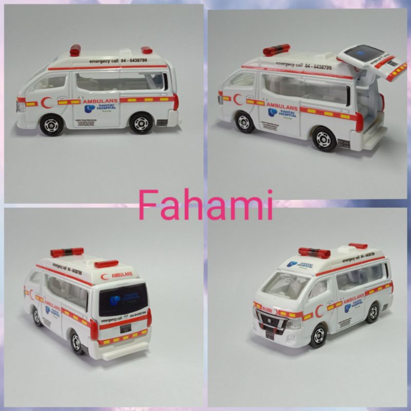 Tomica Hiace Van Ambulans Hospital Pantai | Shopee Singapore