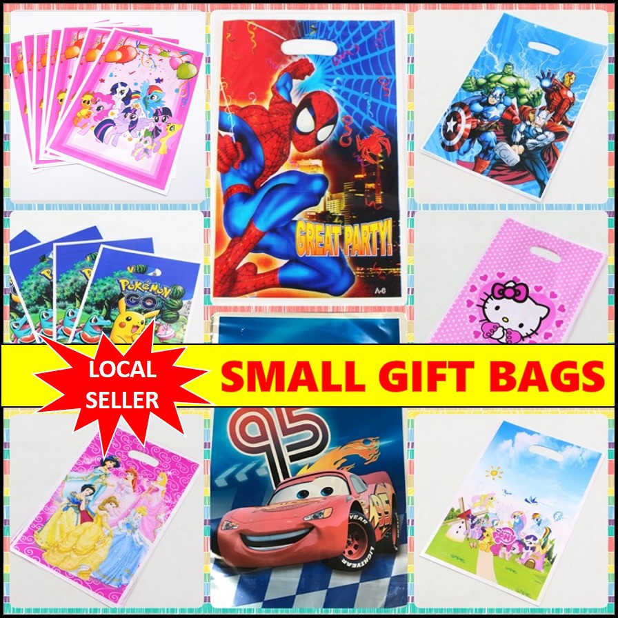 [SG READY STOCK] 10PC CARTOON GIFT BAGS BIRTHDAY PARTY GOODIE BAG ...