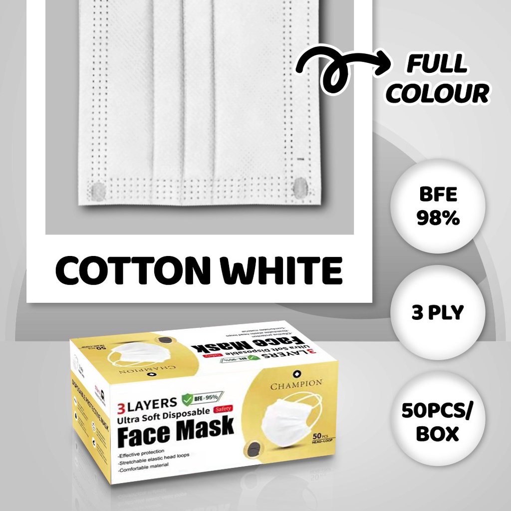 Head Loop Hijab Mask Headloop Mask 3Ply Face Mask 3 ply 50pcs Hijab ...