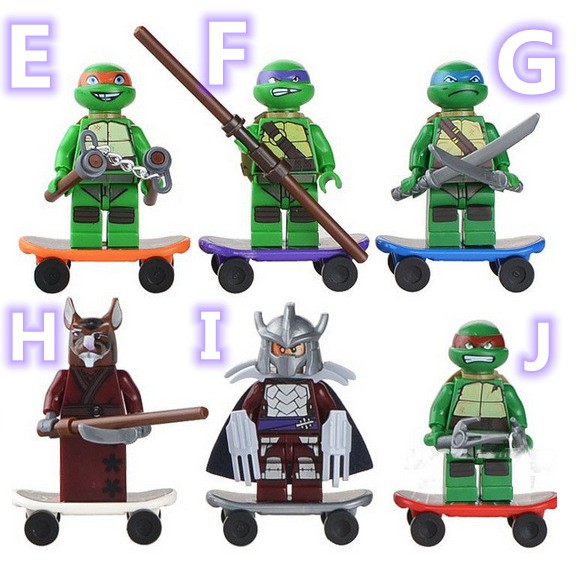 Teenage Mutant Ninja turtles mini figures ( J Store ) | Shopee Singapore