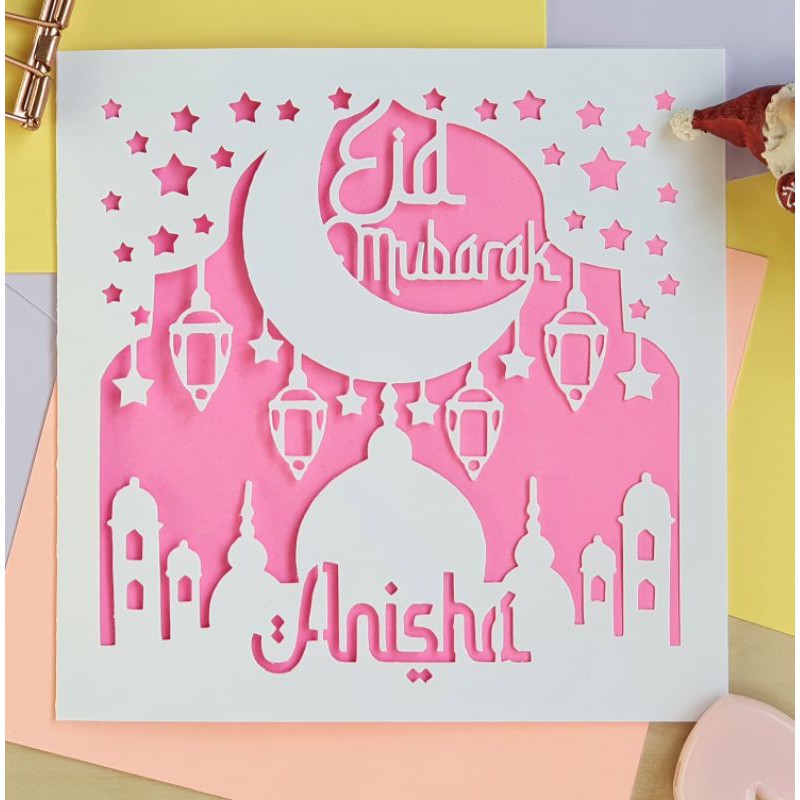 Personalized Customized Greeting Card Hari Raya Card Eid Mubarak ...